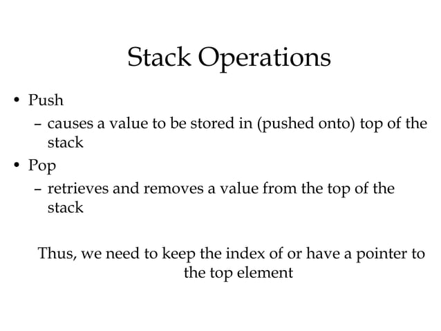My lecture stack_queue_operation | PPT