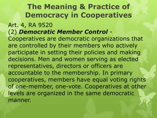 Rules Formulation Lecture for Cooperatives | PPT