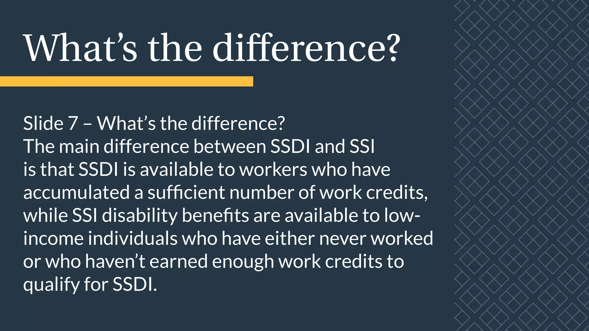 What's the Difference Between SSDI and SSI? | Myler Disability | PDF ...