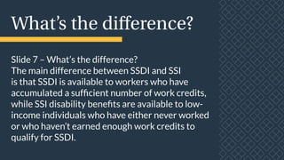 What's the Difference Between SSDI and SSI? | Myler Disability | PDF ...