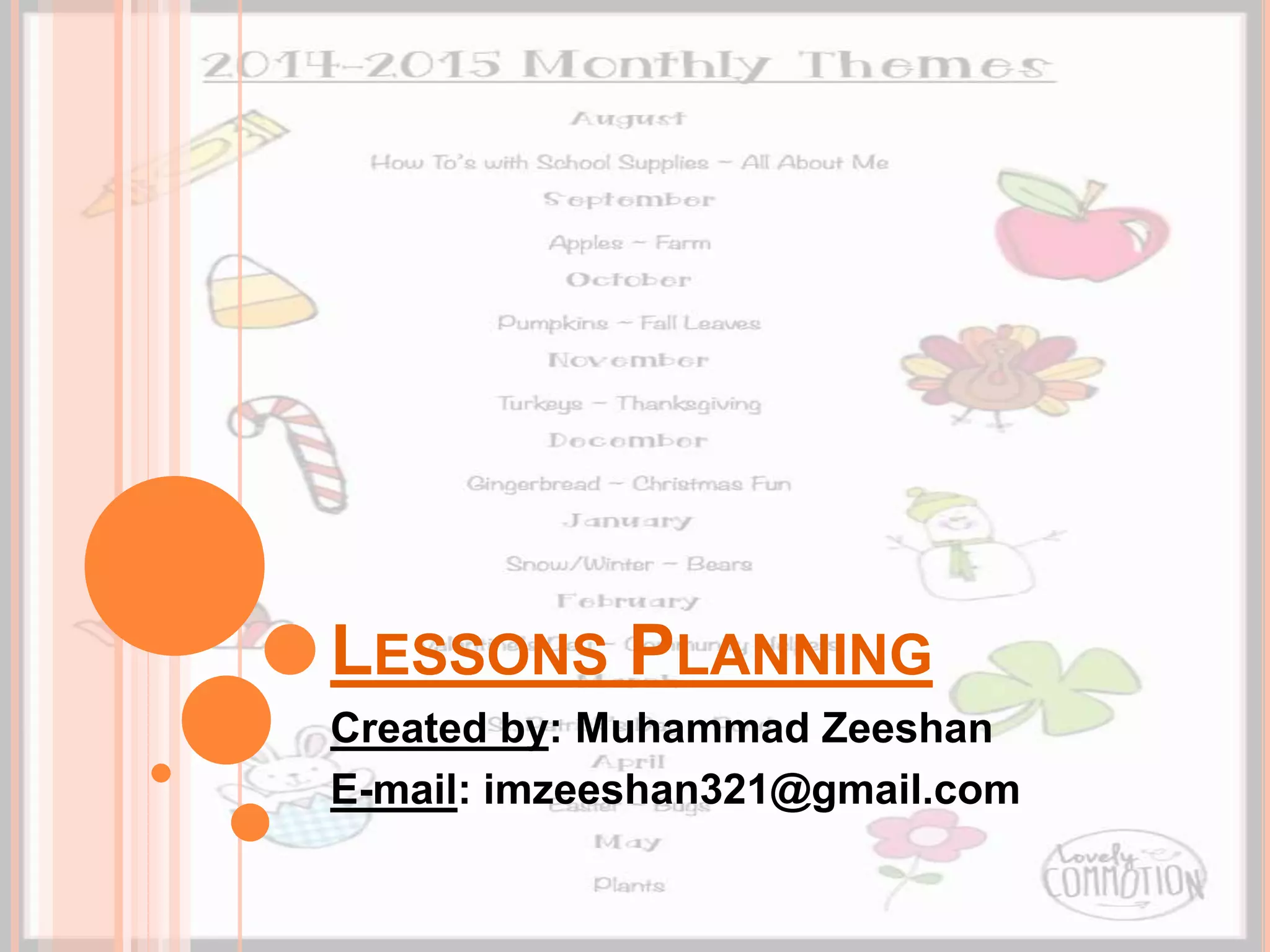 example of how to write lesson plannings | PPT