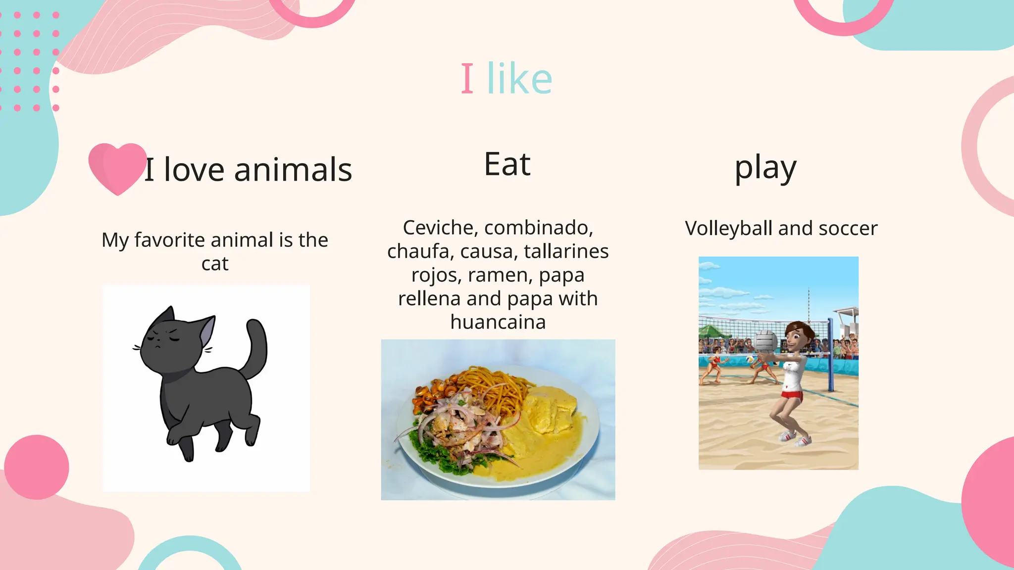 una presentacion de la vida en ingles descripcion | PPT