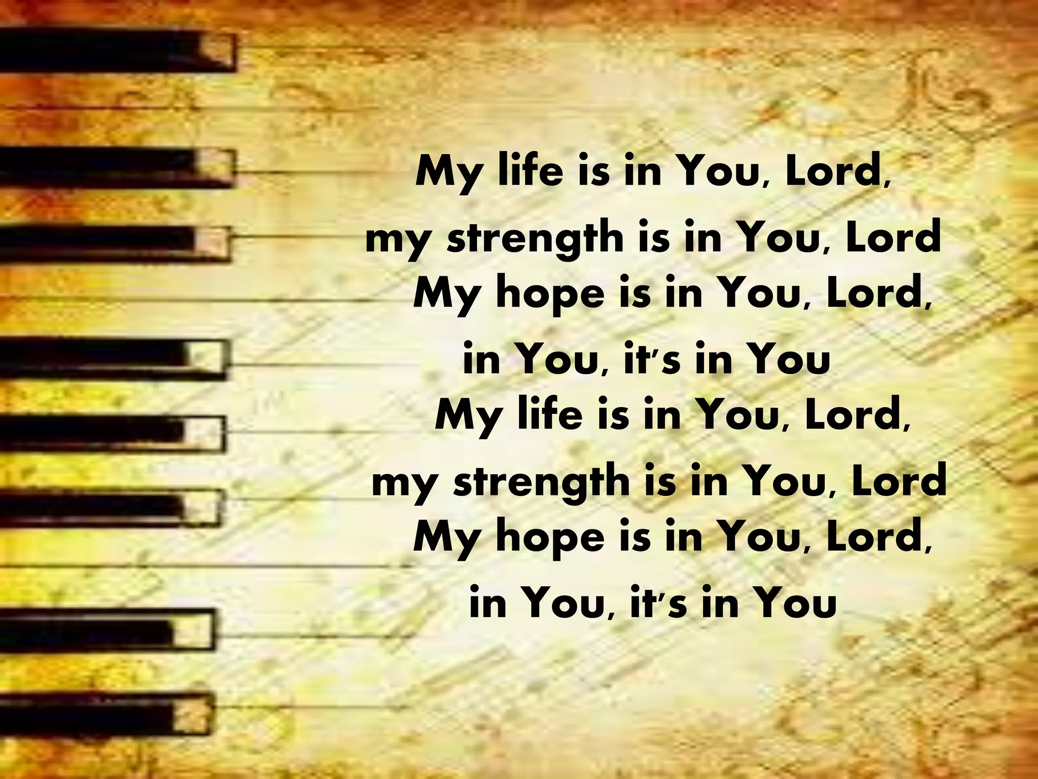 My life is in You | PPTX