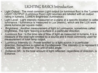 BASIC LIGHTING | PPTX