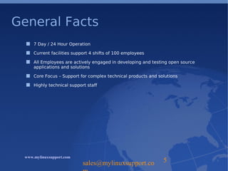 My Linux Support Overview | PPT | Operating Systems | Computer Software ...