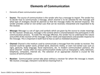 Communication: Channles, Models and Barriers of Communication | PPTX