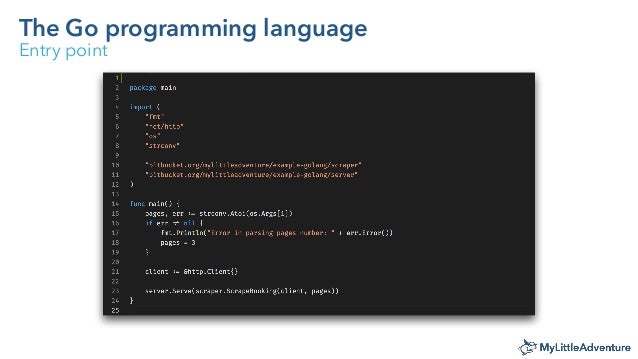 The Go programming language - Intro by MyLittleAdventure
