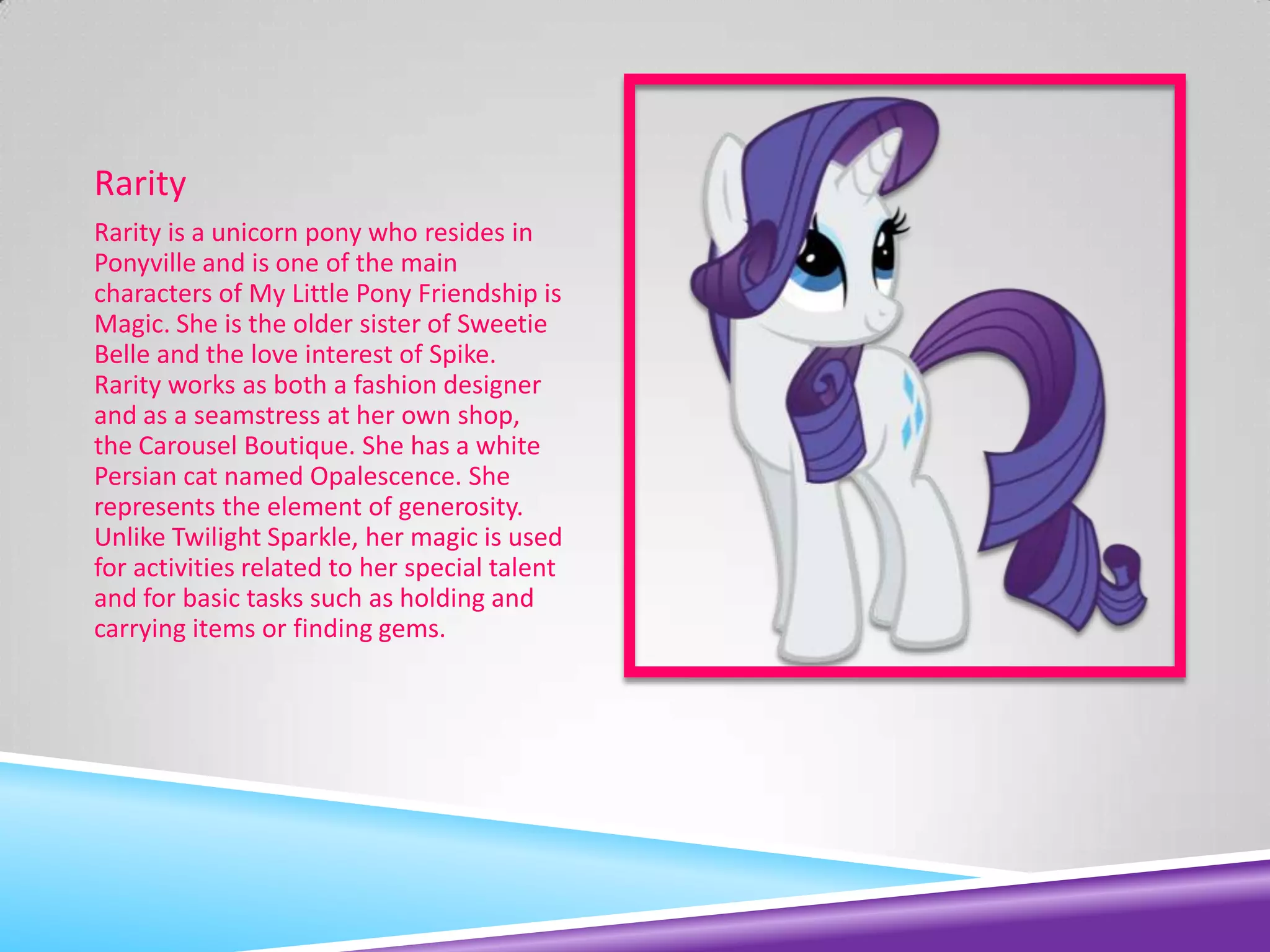 My little pony (not finished) | PPTX