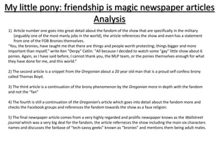 My little pony presentation | PPTX