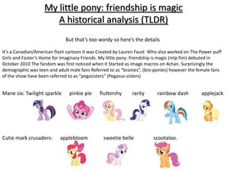 My little pony presentation | PPTX