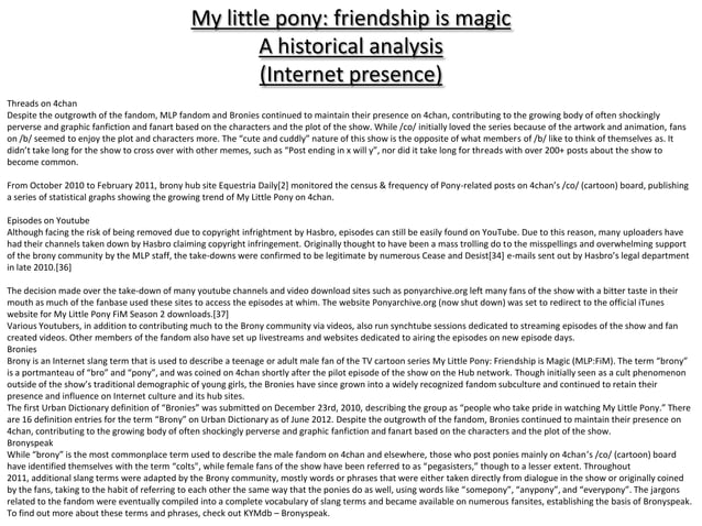 My little pony presentation | PPTX