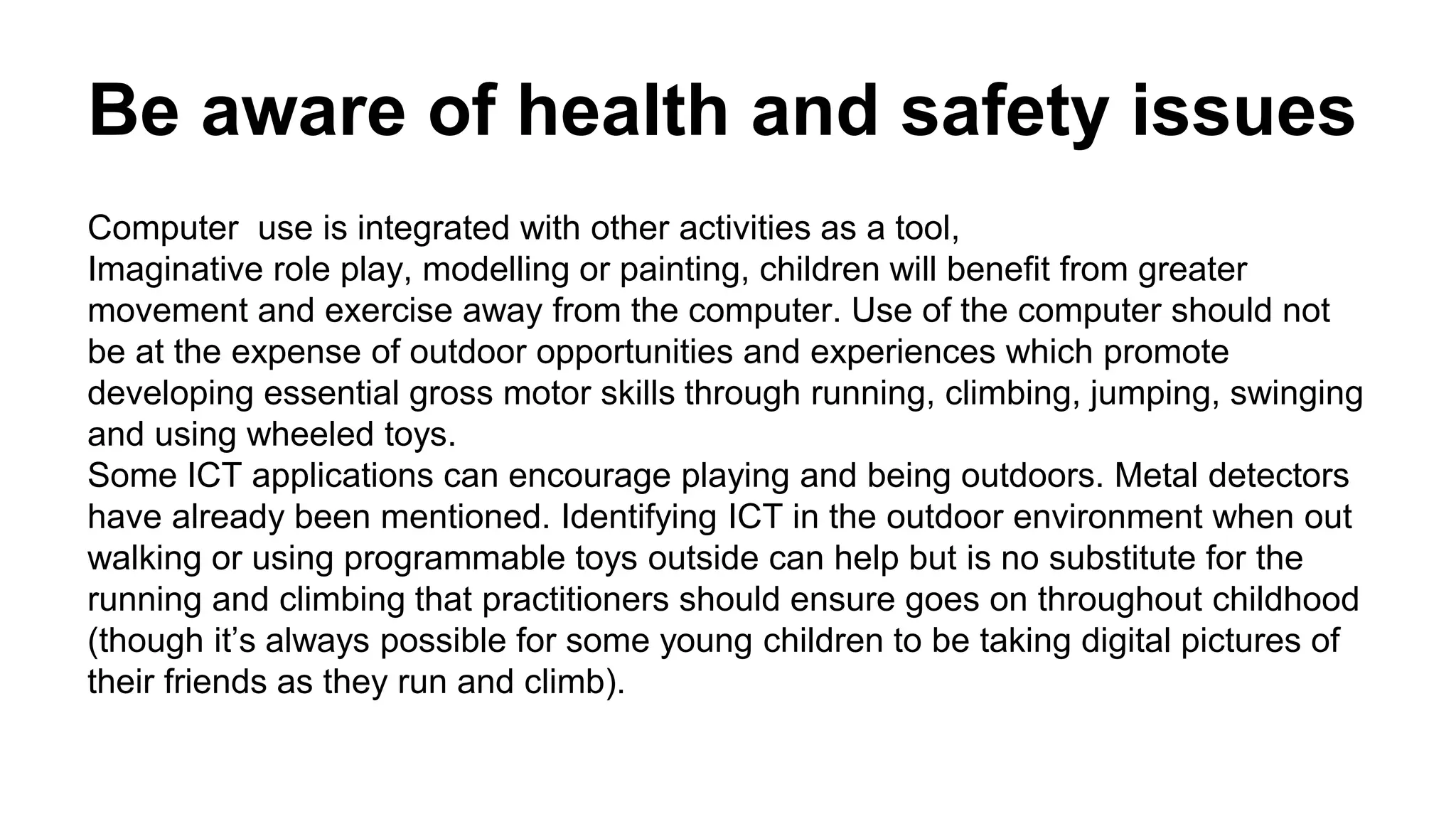 Experiencing technology in early childhood learning | PPTX
