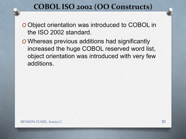 Introduction to COBOL Programming Language | PPT