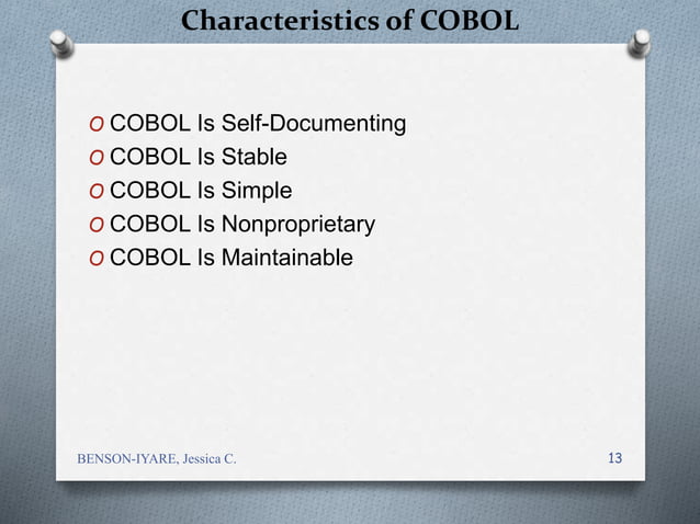 Introduction to COBOL Programming Language | PPT