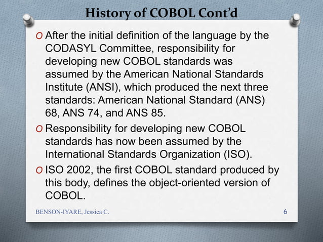 Introduction to COBOL Programming Language | PPT
