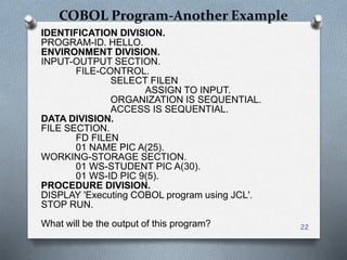 COBOL Foundation 1 | PPT