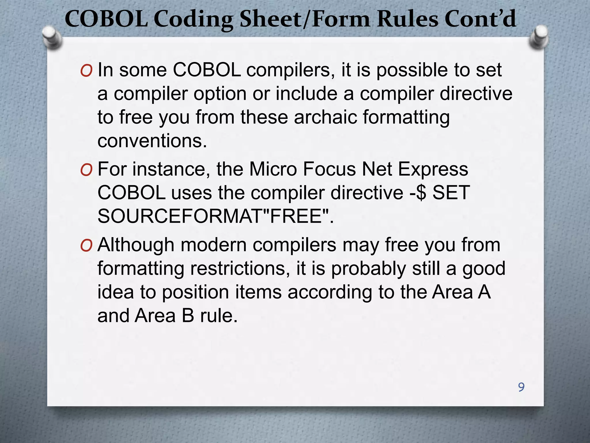 COBOL Foundation 2 | PPT | Programming Languages | Computing