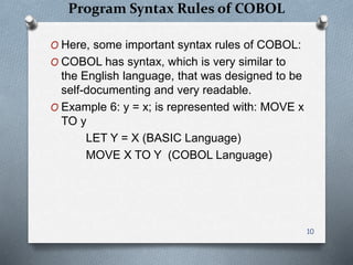 COBOL Foundation 2 | PPT | Programming Languages | Computing