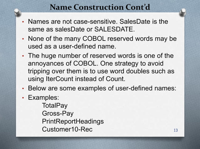 COBOL Foundation 2 | PPT