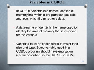 COBOL Foundation 2 | PPT | Programming Languages | Computing