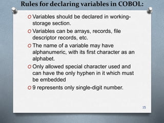 COBOL Foundation 2 | PPT | Programming Languages | Computing