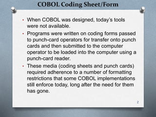 COBOL Foundation 2 | PPT | Programming Languages | Computing