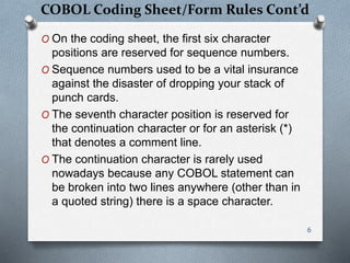 COBOL Foundation 2 | PPT | Programming Languages | Computing