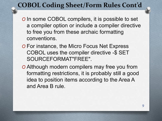 COBOL Foundation 2 | PPT