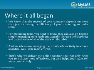 MyLMS - Business On My Fingertips | PPT