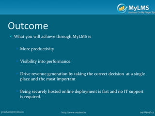 MyLMS - Business On My Fingertips | PPT