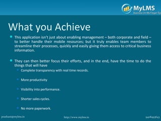 MyLMS – Empowering Your Sales Team | PPT