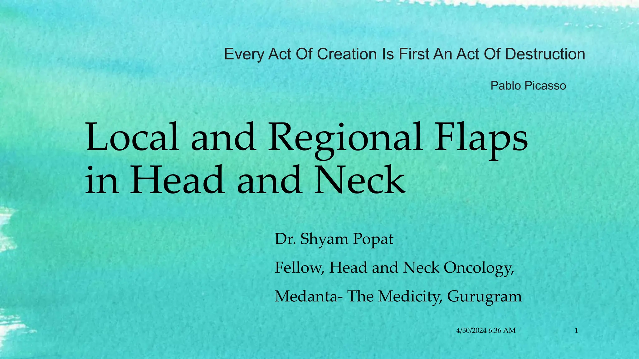 Local and regional flaps in head and neck.pptx