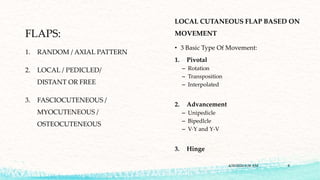 Local and regional flaps in head and neck.pptx