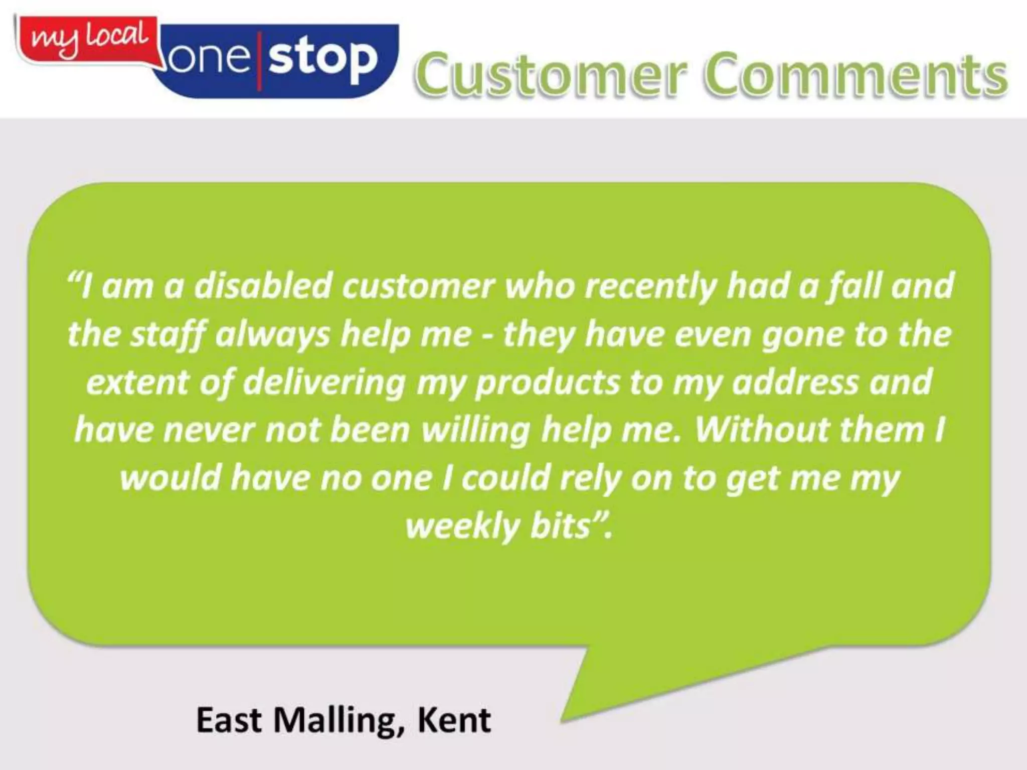 My local One Stop | PPT