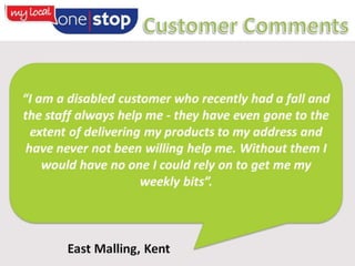 My local One Stop | PPT