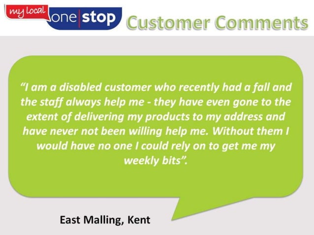 My local One Stop | PPT