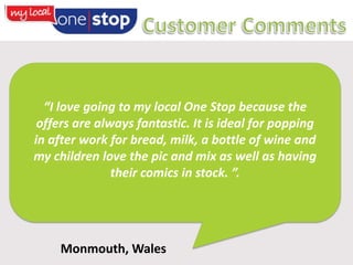 My local One Stop | PPT