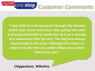My local One Stop | PPT