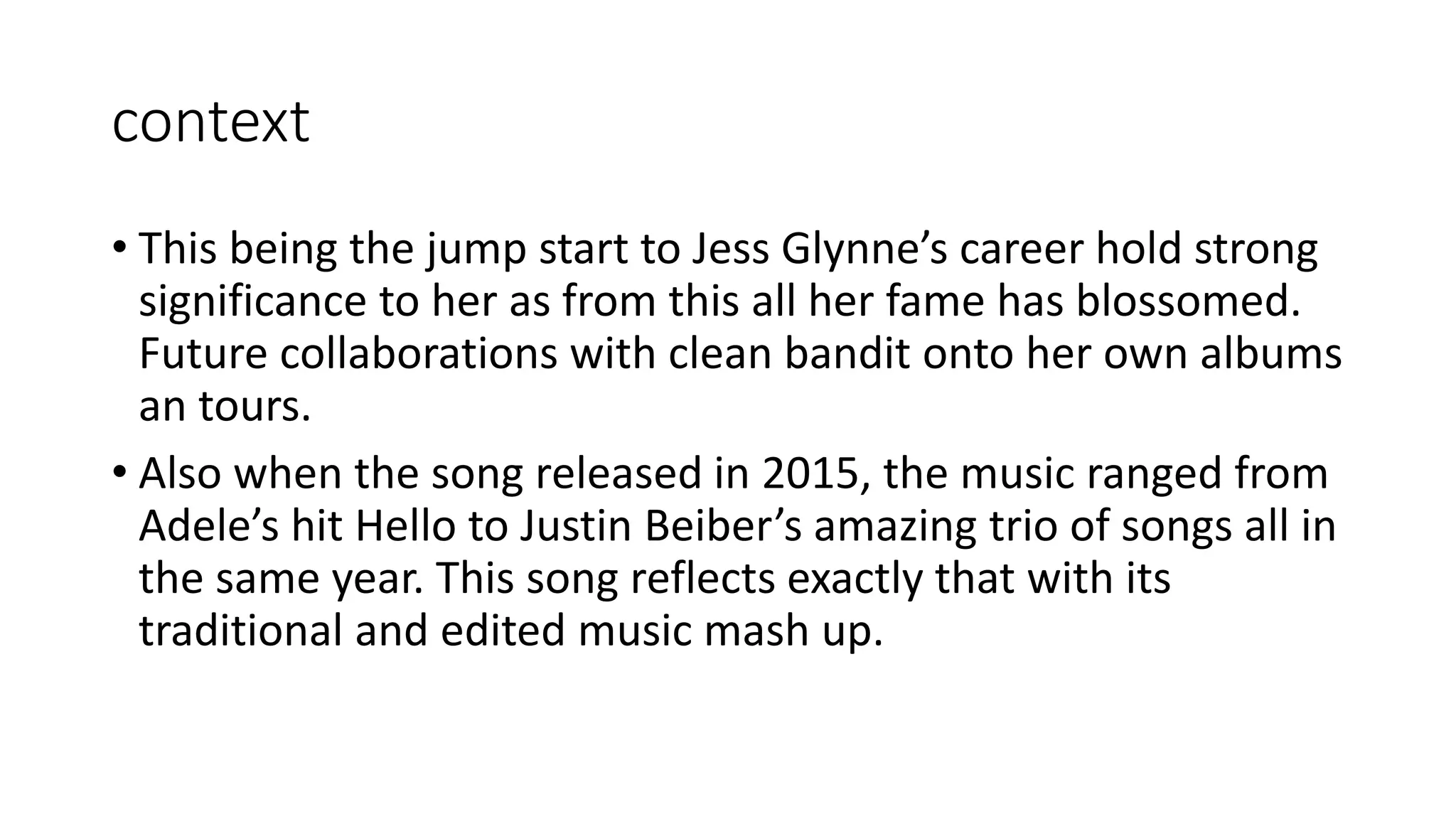 My love analysis | PPTX | Music | Entertainment