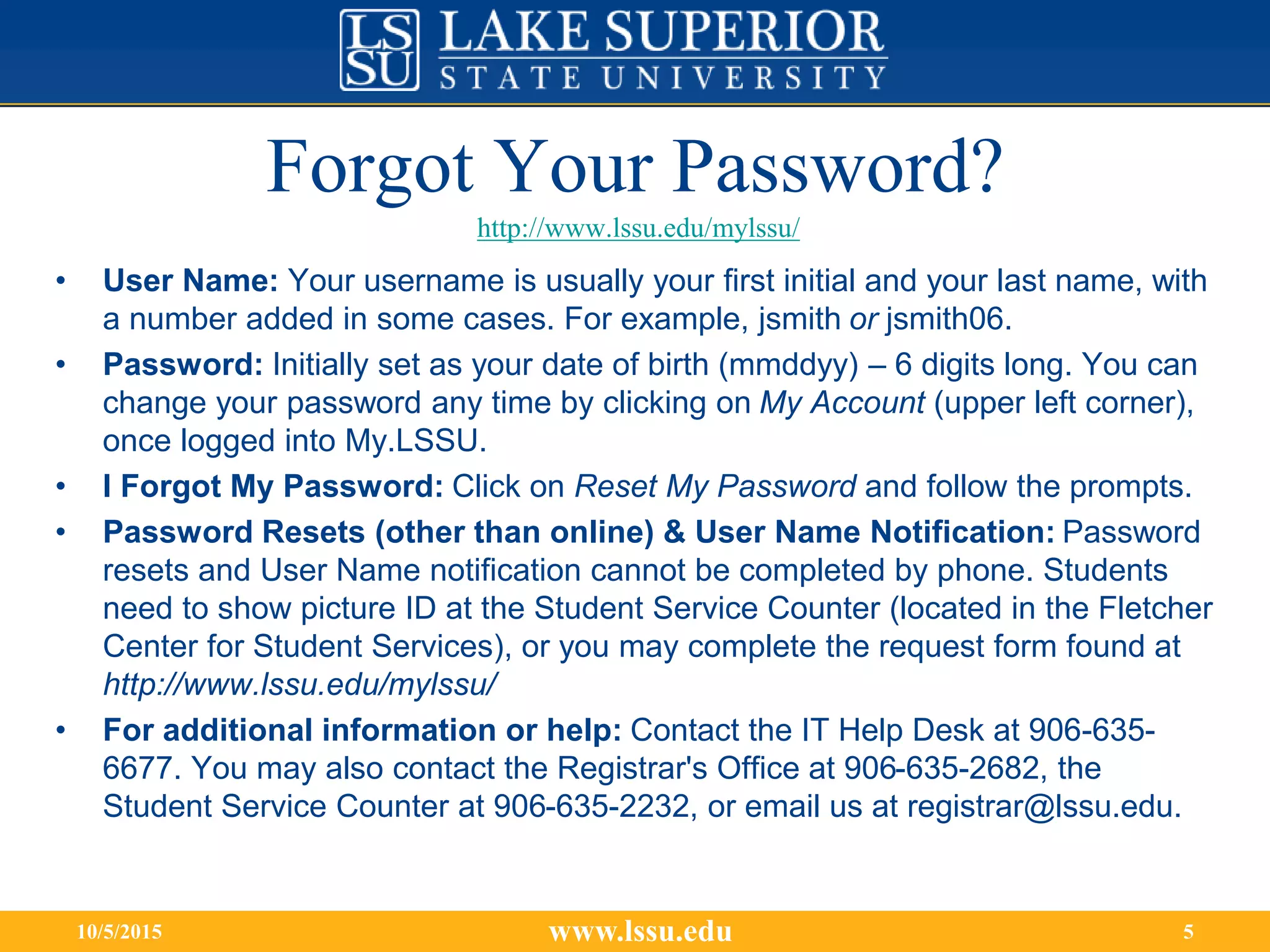 My lssu guide | PPT
