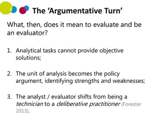 Evaluation: from reflective to deliberative practice? | PPT