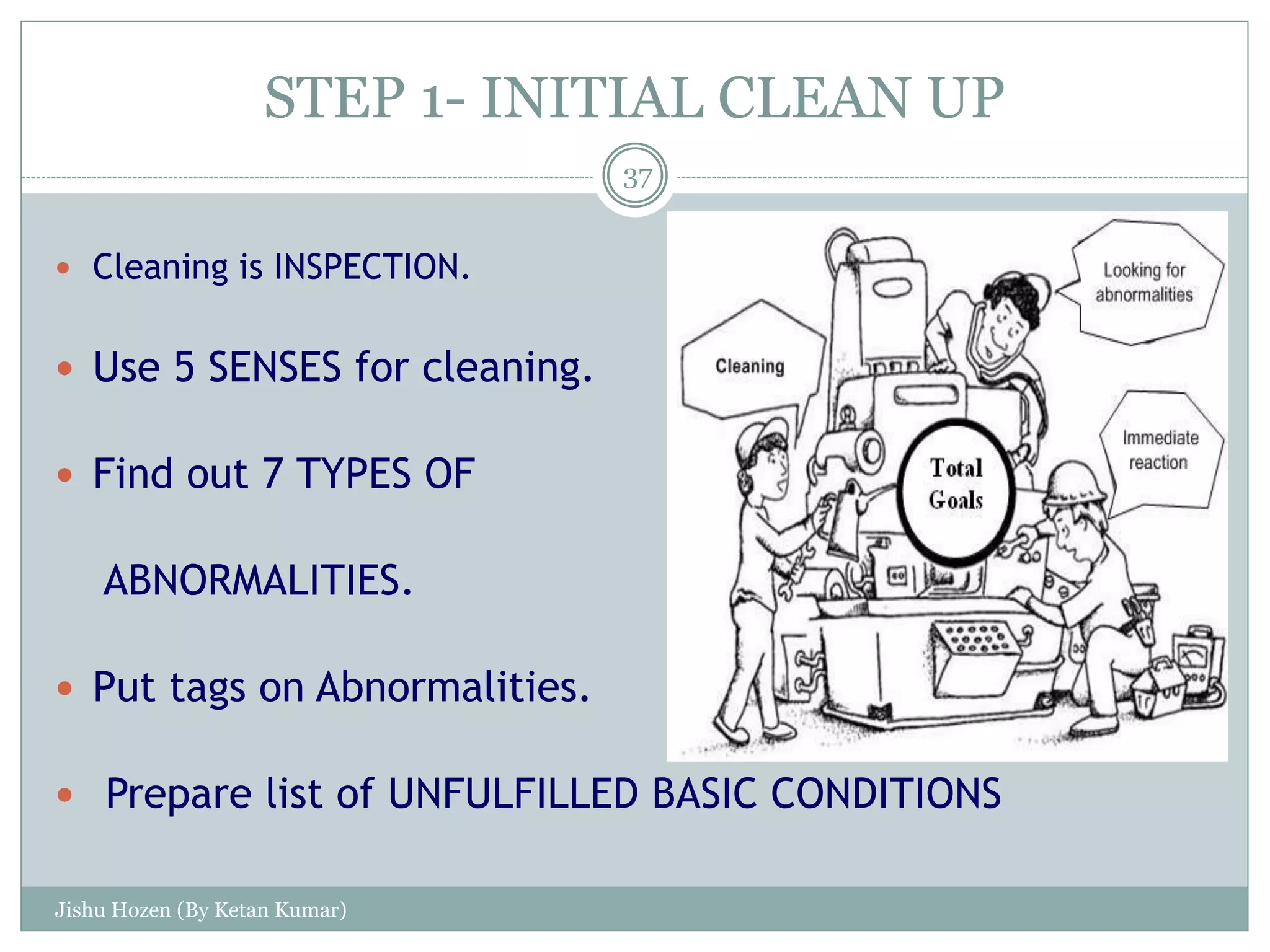 Autonomous Maintenance (Jishu Hozen) by Ketan Kumar (Raavinnovate) | PPTX