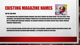 My magazine name research | PPT