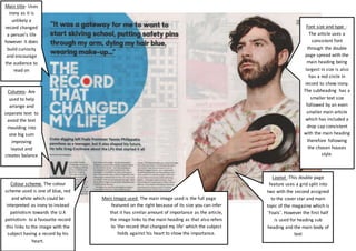 My magazine NME - 1 double page spread | PPT