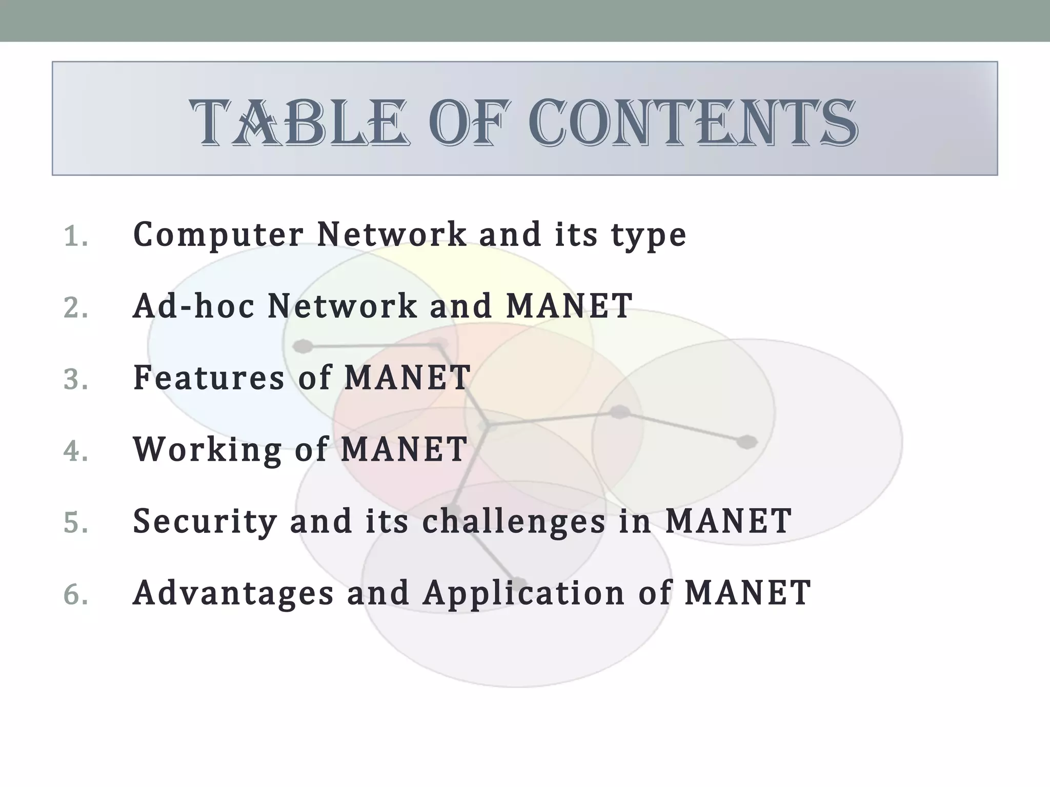 MANET | PPT