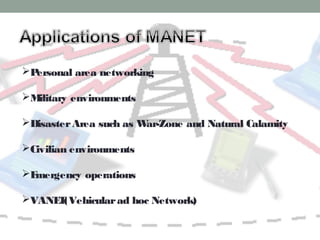 MANET | PPT