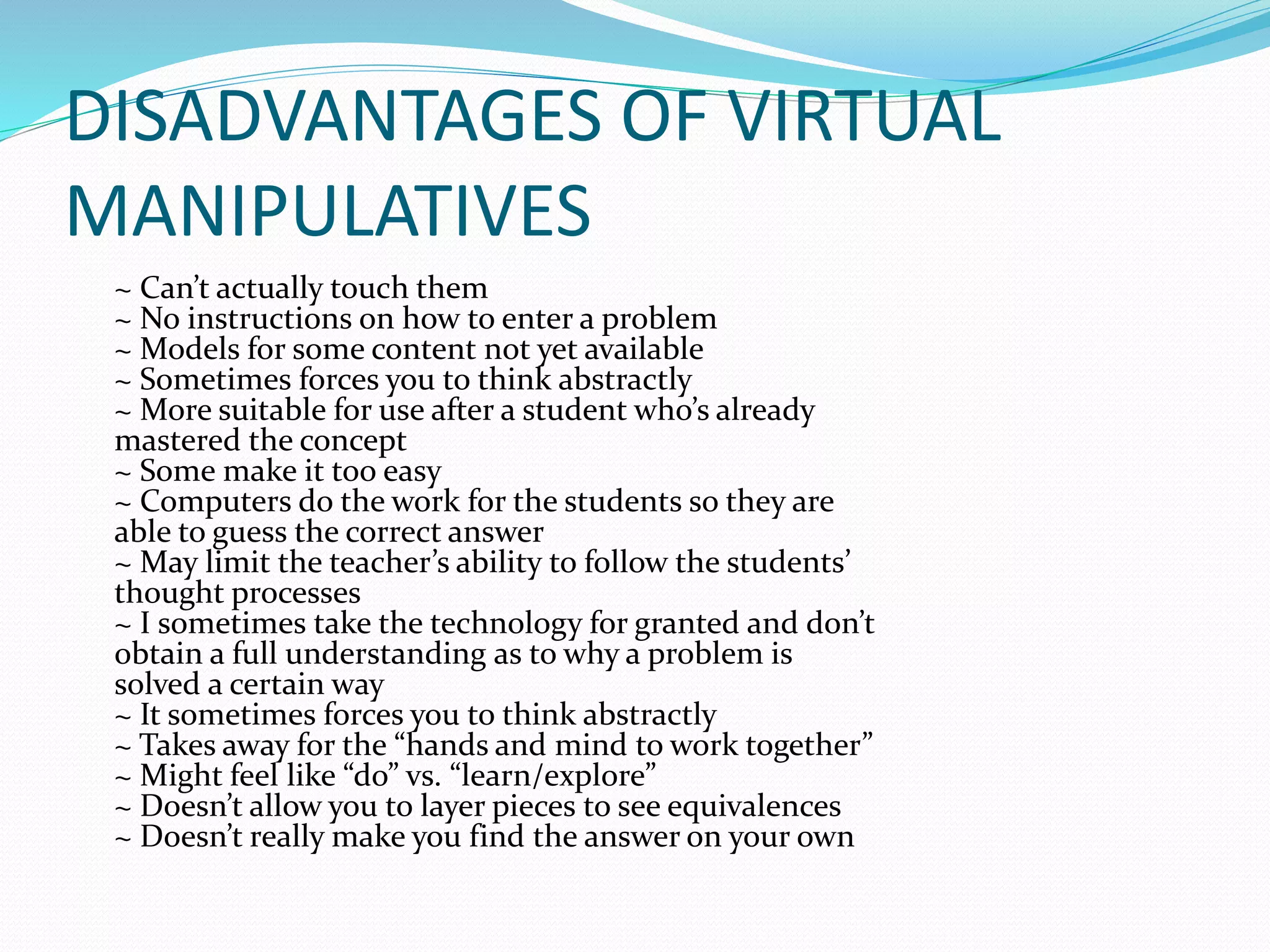 manipulatives | PPTX