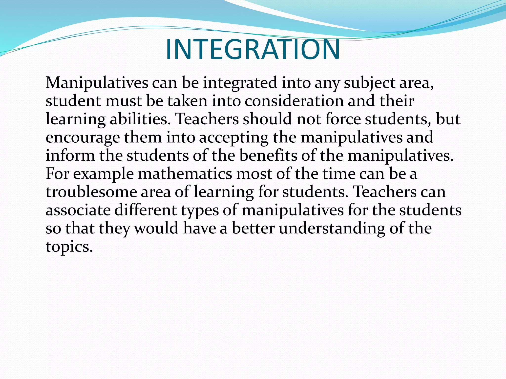 manipulatives | PPTX