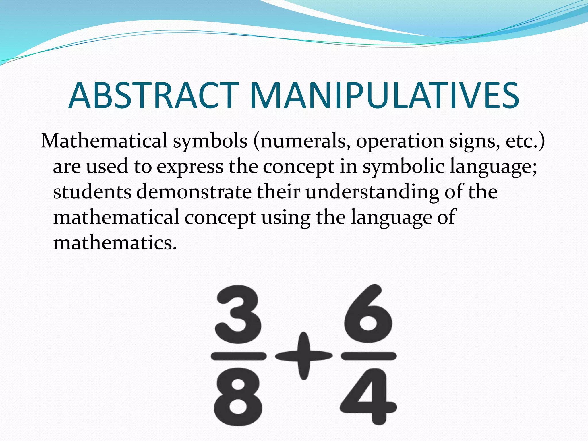 manipulatives | PPTX