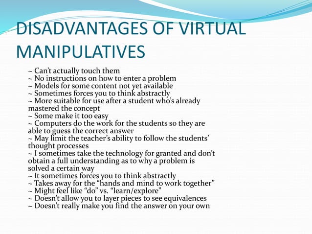 manipulatives | PPTX